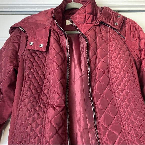 Sebby Collection | Jackets & Coats | Sebby Collection Red Quilted Coat ...